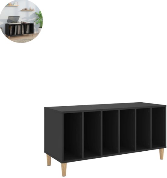 Platenspelermeubel - LP-kast - Platenspelerkast - Draaitafelstandaard ...