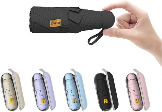 Paraplu's - Paraplu opvouwbaar -Reisminiparaplu - voor in de tas - met hoes - Kleine -... | bol