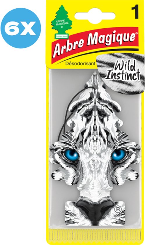 6 stuks Wild Instinct Arbre Magique Geurboom Luchtverfrisser voor in de ...
