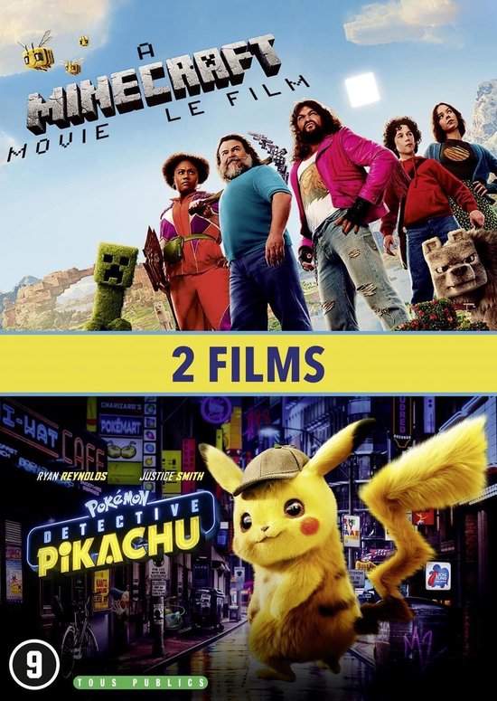 A Minecraft Movie & Pokemon Detective Pikachu (DVD) (Dvd), Jack Black | Dvd's | bol