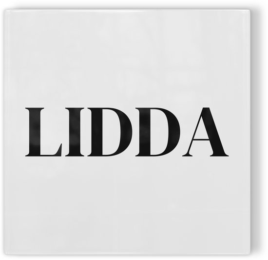 Tegeltje Leiden - Lidda - wit zwart | bol