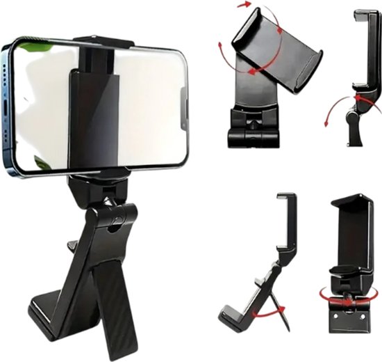 Telefoonhouder – Vliegtuig – Trein – Tafel – 360 graden draaibaar – Universeel –... | bol