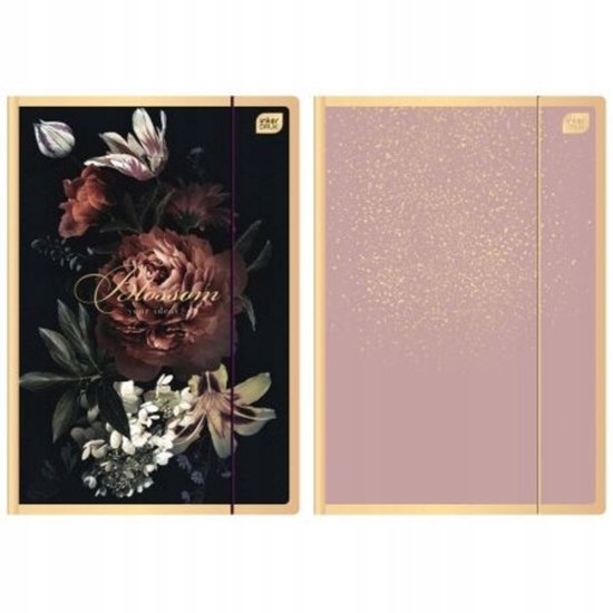 Elastische A4-papiermap voor school, satijngoud | bol