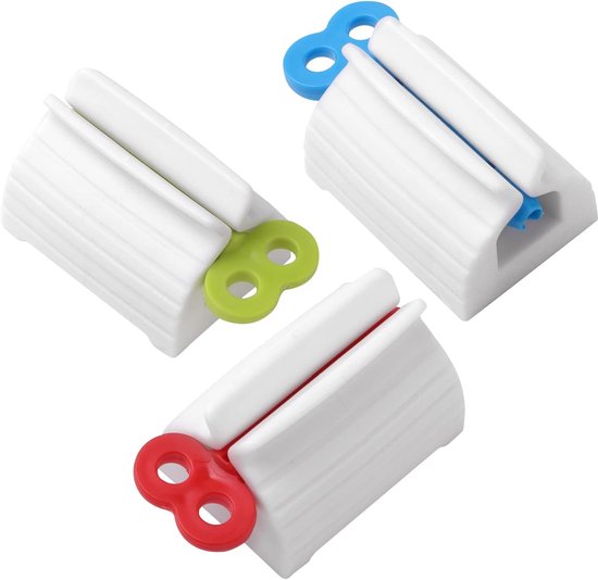 Tandpastadispenser 3-delige set - Badkamer draaibare tube knijper en ...