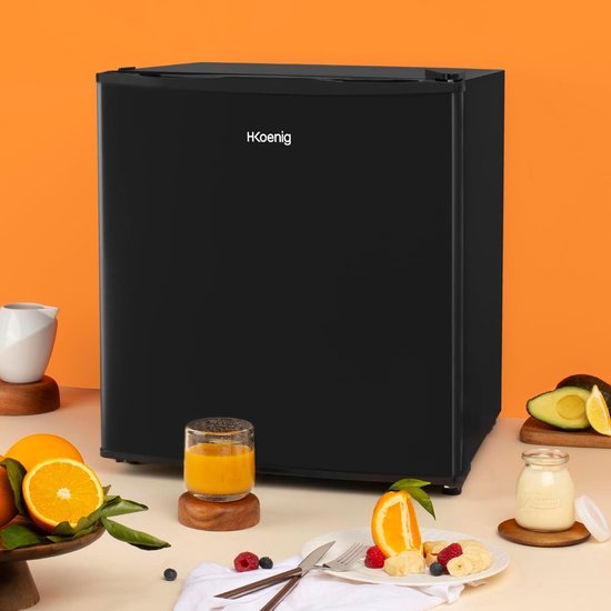 Mini Fridge Black 45L Compact Silent Reversible Door Adjustable Thermostat 4L Ice Cube... | bol