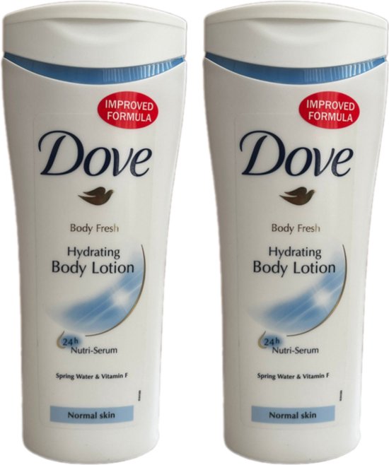 Dove - Body Fresh Hydraterende Bodylotion 2x400 ml - Voor Normale Huid ...