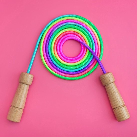 Skipping Rope Set with Wooden Handles - Rainbow Children's Edition ...