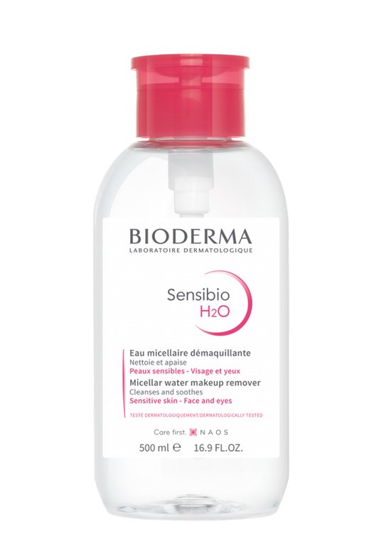 Bioderma Sensibio H2O Micellaire Oplossing met Pomp - 500 ml - Met 1 hand - Praktisch | bol