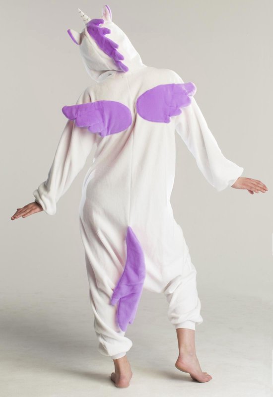 KIMU Onesie Paarse Pegasus Pak - Maat S-M - Eenhoornpak Kostuum ...