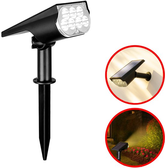 Best Active Solar Spotlight Tuinverlichting op Zonne Energie - Warm Wit ...