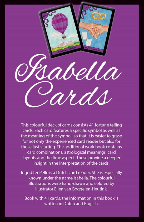 Isabella Cards - Waarzegkaarten door Ingrid ter Pelle - 41 kaarten | bol