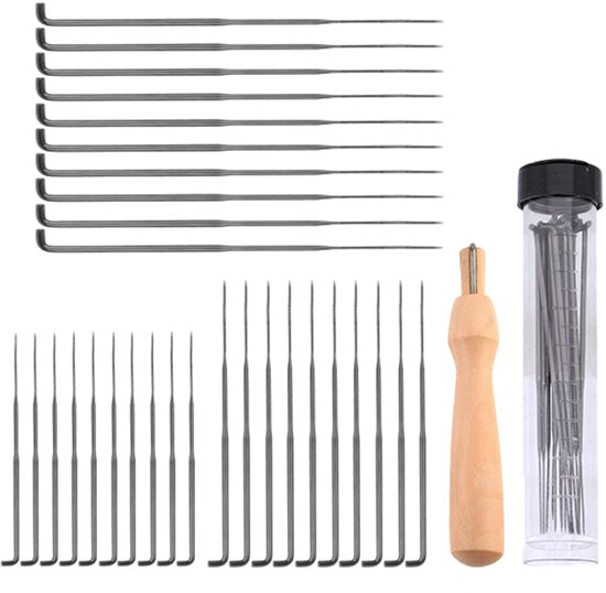 Droogvilten naaldenset - 30 naalden - geschikt voor beginners en ...