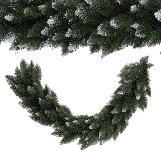 KADAX Kerstslinger, decoratieve slinger, 110 cm lange dennenslinger ...