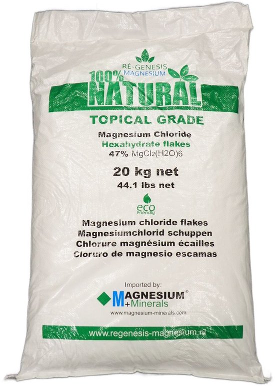 Ré-genesis Magnesium Vlokken - 20 kg - Voor voetenbad & ligbad - 100% ...