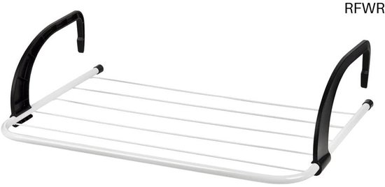 RFWR® Droogrek voor radiator of balkon met 6 stangen - ruimtebesparend ...