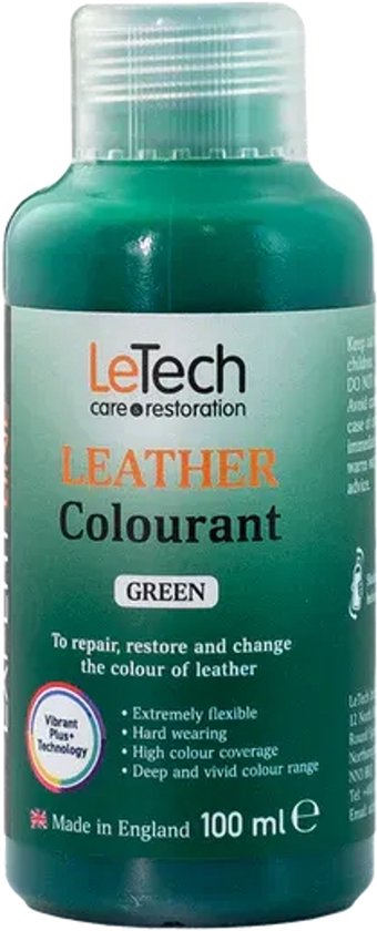 LeTech Leather Colorant Green - Groen - leerverf - sneakerverf - 100ml ...