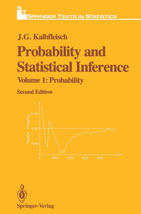 Probability and Statistical Inference | 9780387961446 | J. G. Kalbfleisch | Livres | bol