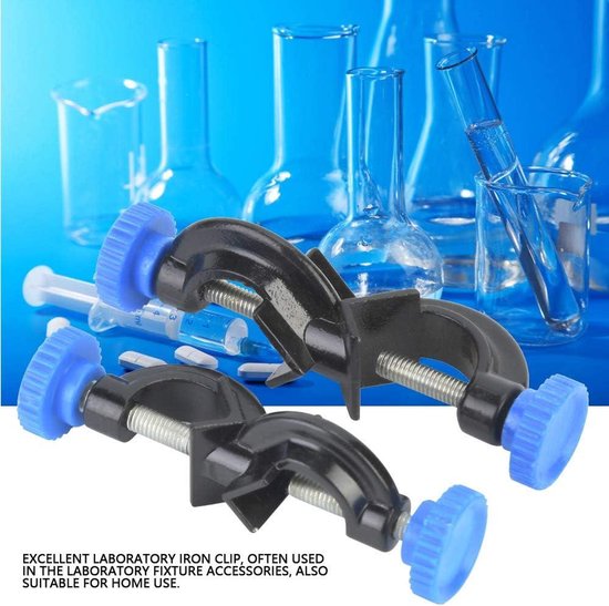 Allecto Plus - Cross Clamp 2 Stuks Aluminium Zwart voor Laboratorium ...