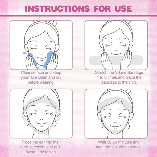 Reusable V-Lines Face Slimming Belt - Double Chin Reducer - V Face ...