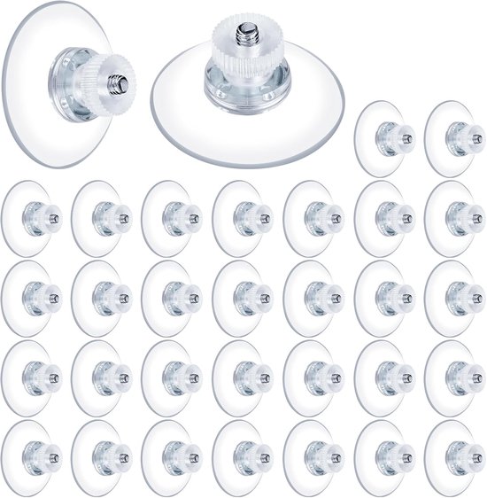 30 stuks zuignappen met schroefdraad - M4 x 10 mm zuignappen voor ramen ...
