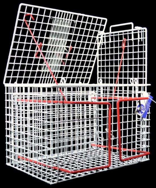 Professionele Transport- & Dwangkooi voor Katten en Kleine Dieren – Wit ...