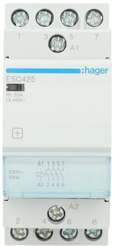 Hager ESC425 Installatiezekeringautomaat 4x NO 400 V 1 stuk(s) | bol