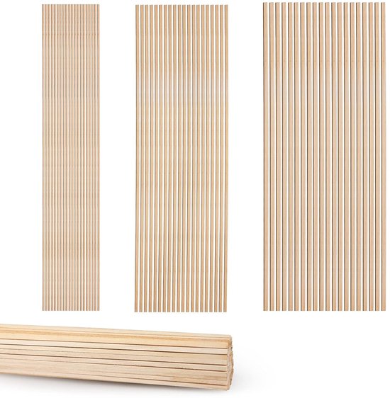 TRANKIELO® - 150 Stuks Natuurlijke Houten Stokken – Onafgewerkt ...