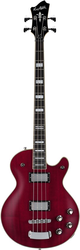 Hagstrom Swede Bass Wild Cherry - Elektrische basgitaar - Rood | bol