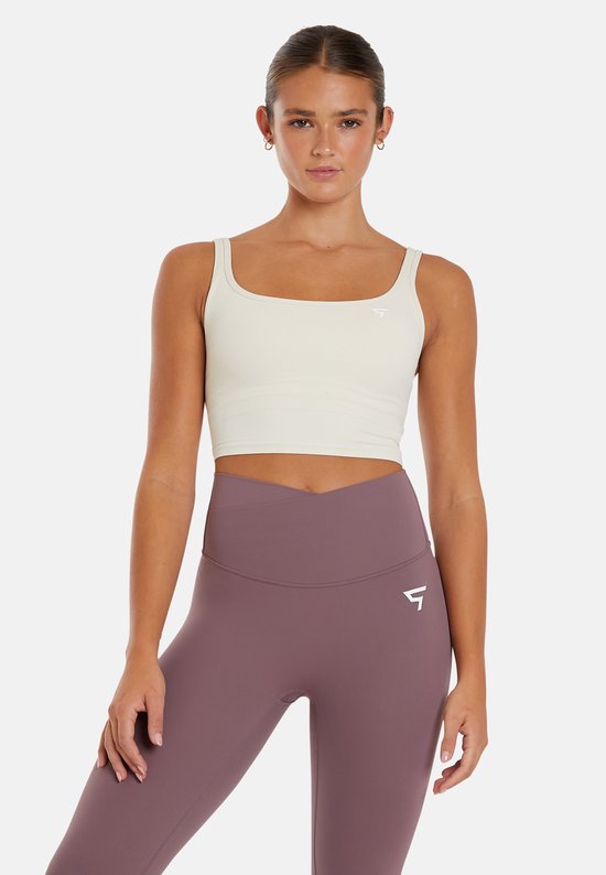 Squatproof Top Wave Double Straps Sports Crop Top | bol