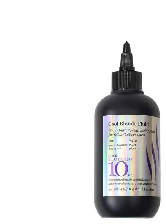 Back Bar Cool Blonde Fluid N°08 - Instant Neutralizing Fluid 250 ML | bol