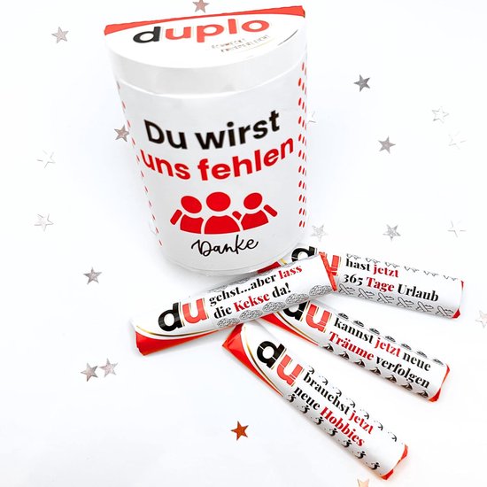 Stickers Set - 20 Duplo Sleeves + 2 Box Stickers - Afscheid Cadeau | bol