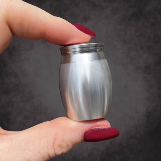 Mini urn - Zilver - Blanco - Neutraal - Urn voor as - Urn | bol