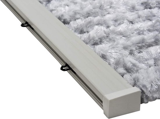 Kynast Kattenstaart Vliegengordijn - 90 x 220 cm - Grijs/Wit - Let op ...