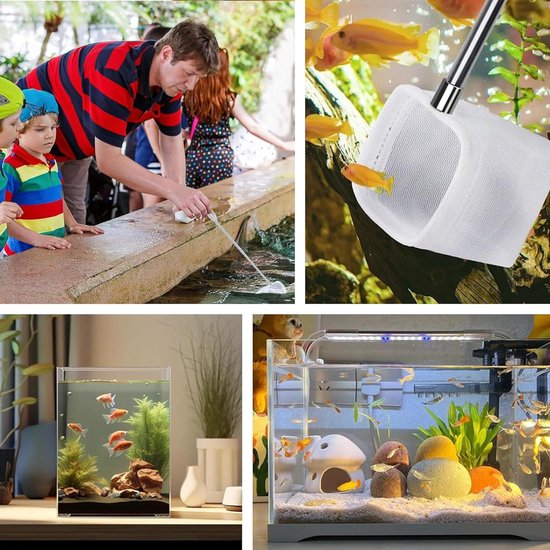 Allecto Plus - Aquarium Visnet met uittrekbare handgreep voor ...
