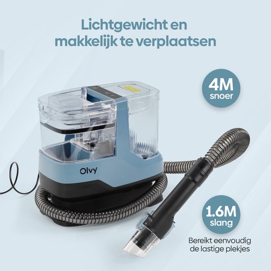 Olvy Tapijtreiniger - Draagbare Vlekkenreiniger - Matrasreiniger ...