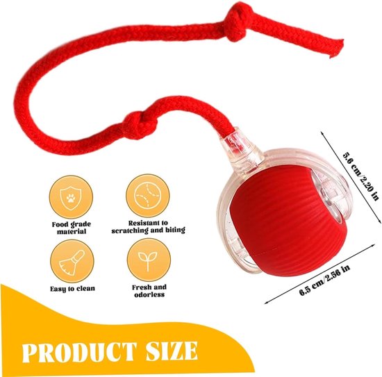 Interactieve rollende hondenbal - Ballen - 7 cm in diameter ...