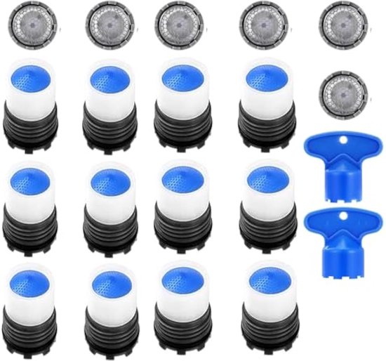 12 stuks straalregelaar M18.5 perlatoren voor kranen, waterkraan zeef ...