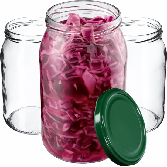 KADAX Weckpotten, 900 ml, inmaakpot voor inmaakpotten voor ...