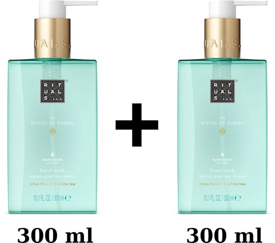 Rituals Karma - 2 X Hand Wash Hand Wash 300 ml = 600 ml + Giftpack | bol