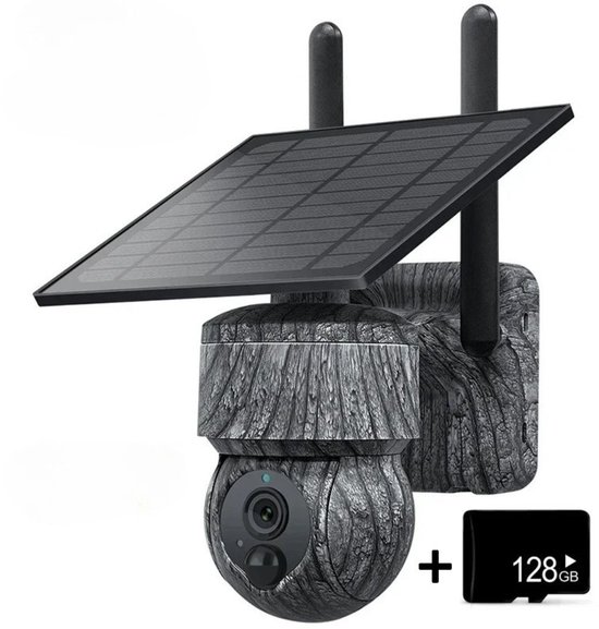 Wildcamera - Bewakingscamera - Zonnepaneel - 4G Sim Draadloos - PTZ Zoom - 5MP Ultra... | bol