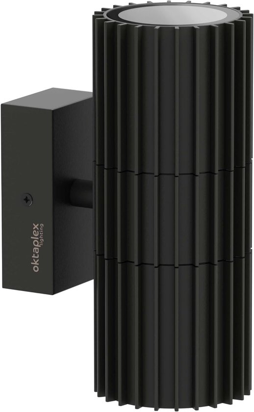 Aluminium Buitenlamp met 2x GU10 IP44 - Zwart | bol