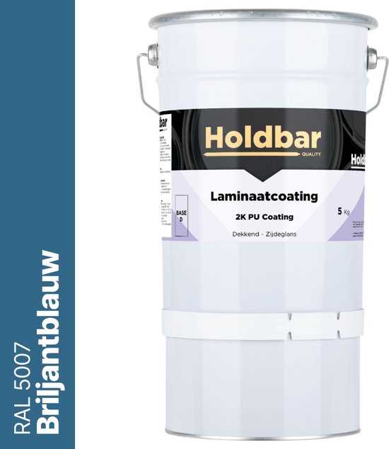 Holdbar Laminaatcoating Briljantblauw (RAL 5007) 5 Kg - Laminaat Verf ...