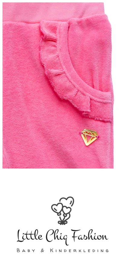 Little Chiq Baby fel rose jogger | bol