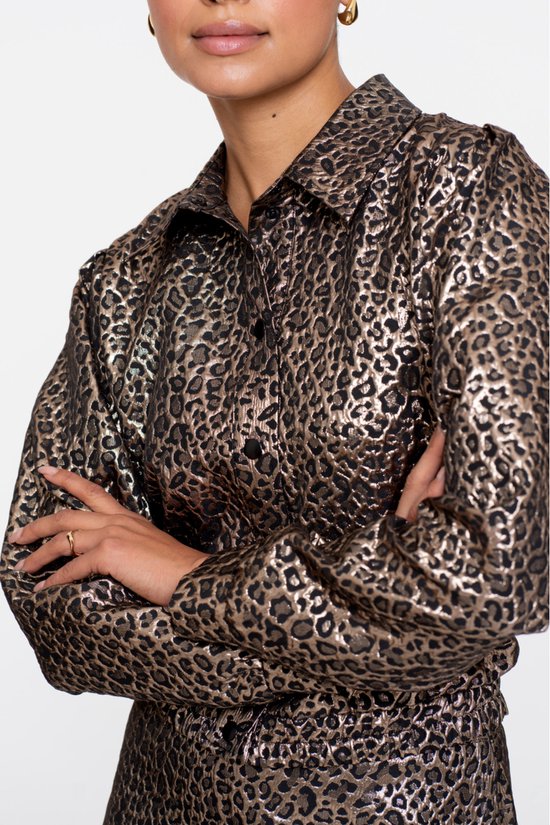 Geisha Blouse Blouse Met Structuur 55704 20 Gold/ Black Dames Maat ...