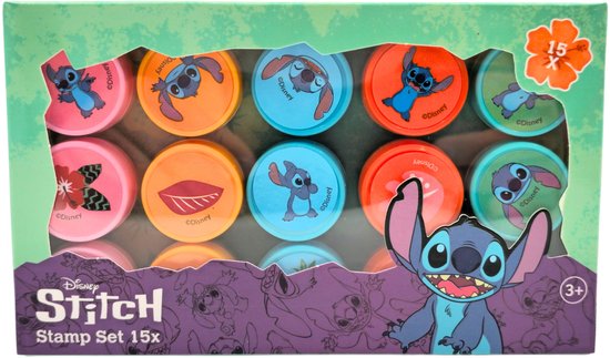 STITCH Stempel set met kinderklei - STAMP SET 15X (ST25347) - Lilo en ...