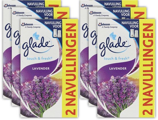 Glade One Touch Lavendel navulling duoverpakking 2 x 10 ml - 6x | bol