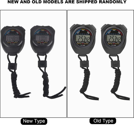 Stopwatch - 2 stuks - Grote Display - Waterdicht - digitale ...