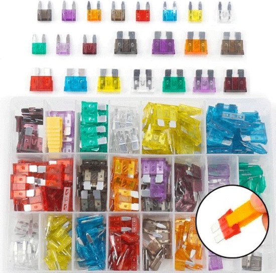 Auto Zekeringen Set Autozekering 300pcs 12V-24V Geassorteerde Standaard ...