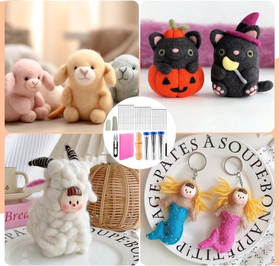 30-delige Viltnaaldenset voor Droogvilten Beginners - Inclusief ...