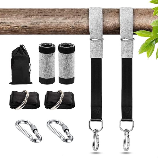 Allecto Plus - Hangmat Bevestigingsset voor Boom Hangmat en Schommel ...